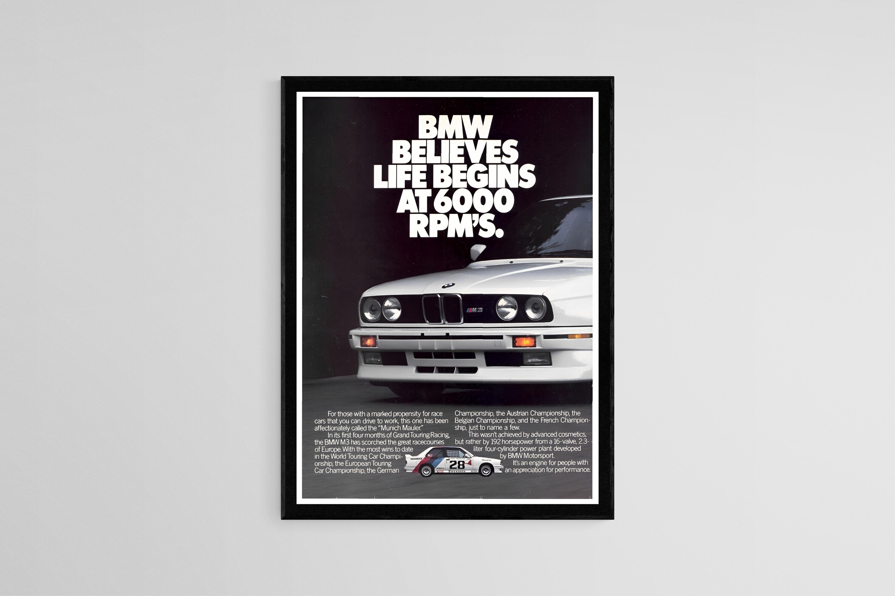 BMW Posters: Creating a Vintage Vibe - PETROLHEADVINTAGE